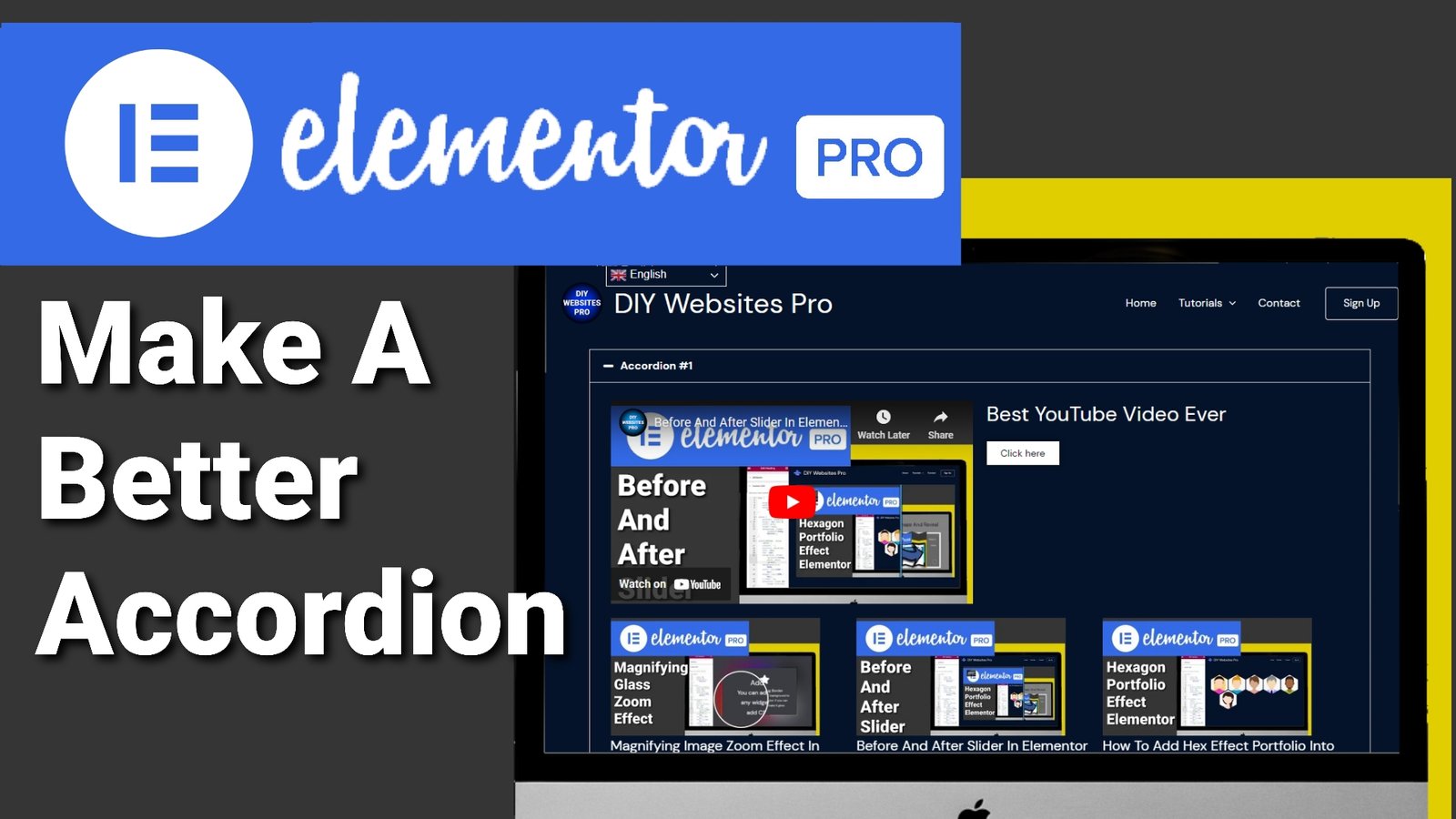 Make A Better Accordion In Elementor - DIY Websites Pro 2025