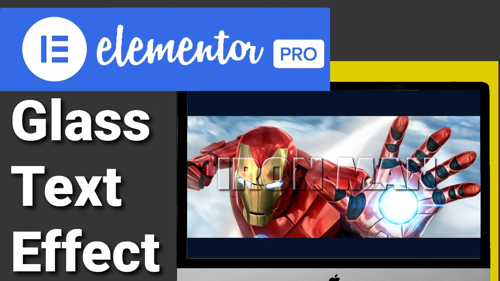 How To Add A Glass Text Effect In Elementor - DIY Websites Pro